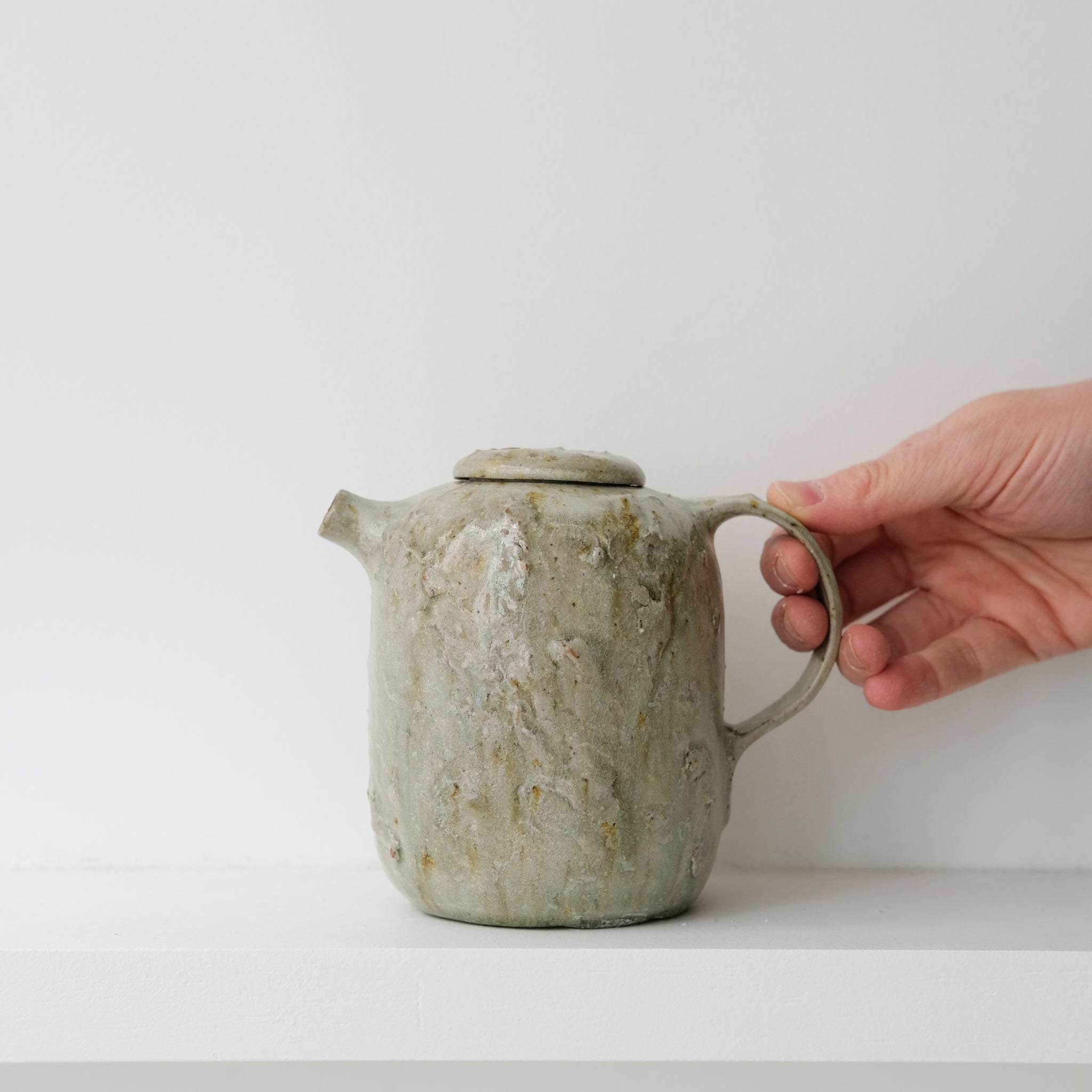 Sandstone teapot 550ml - Satin light green by Lucie Micheau at Brutal ...