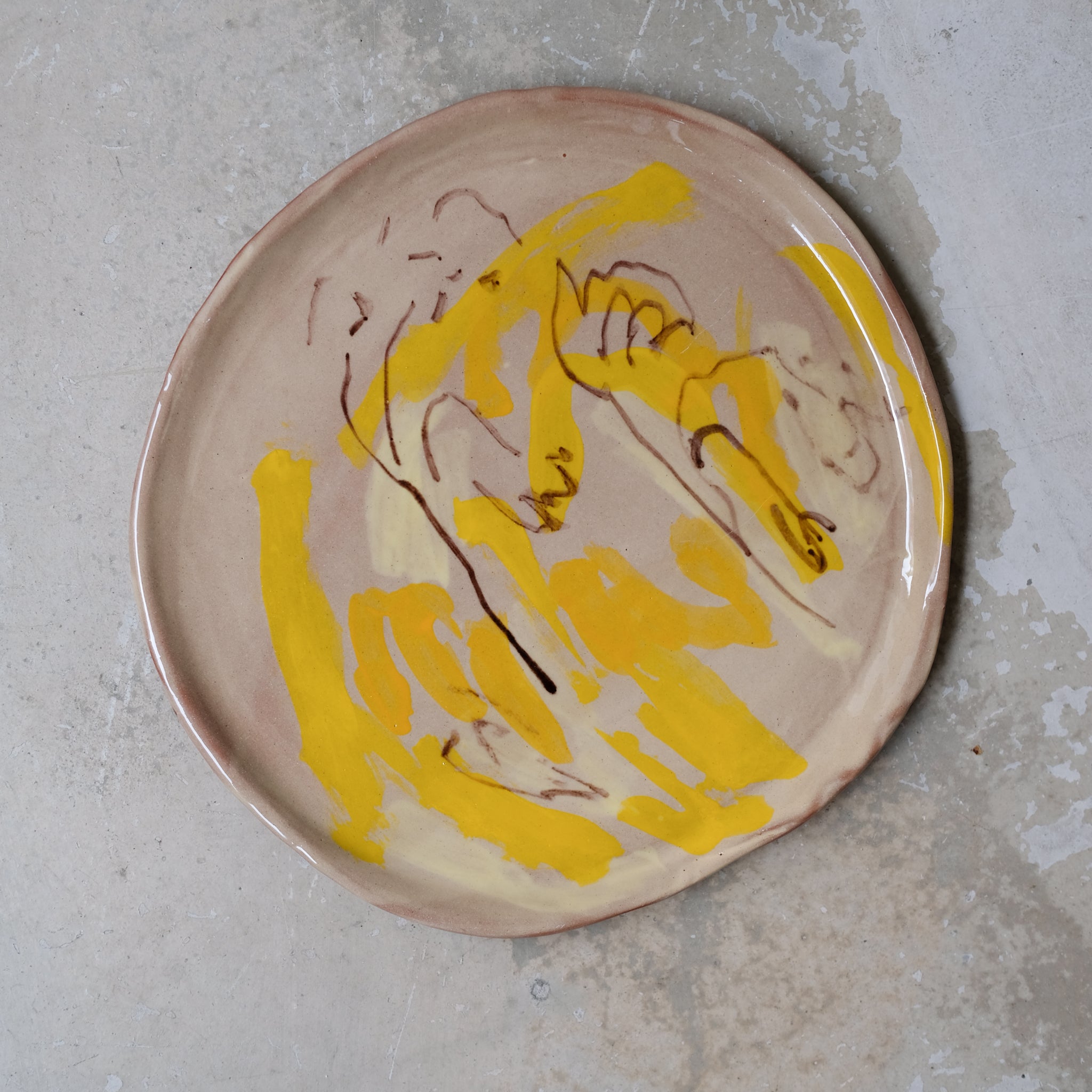 Assiette W2343 en faïence rouge D 19cm - Multicolore d'Héloise Bariol ...