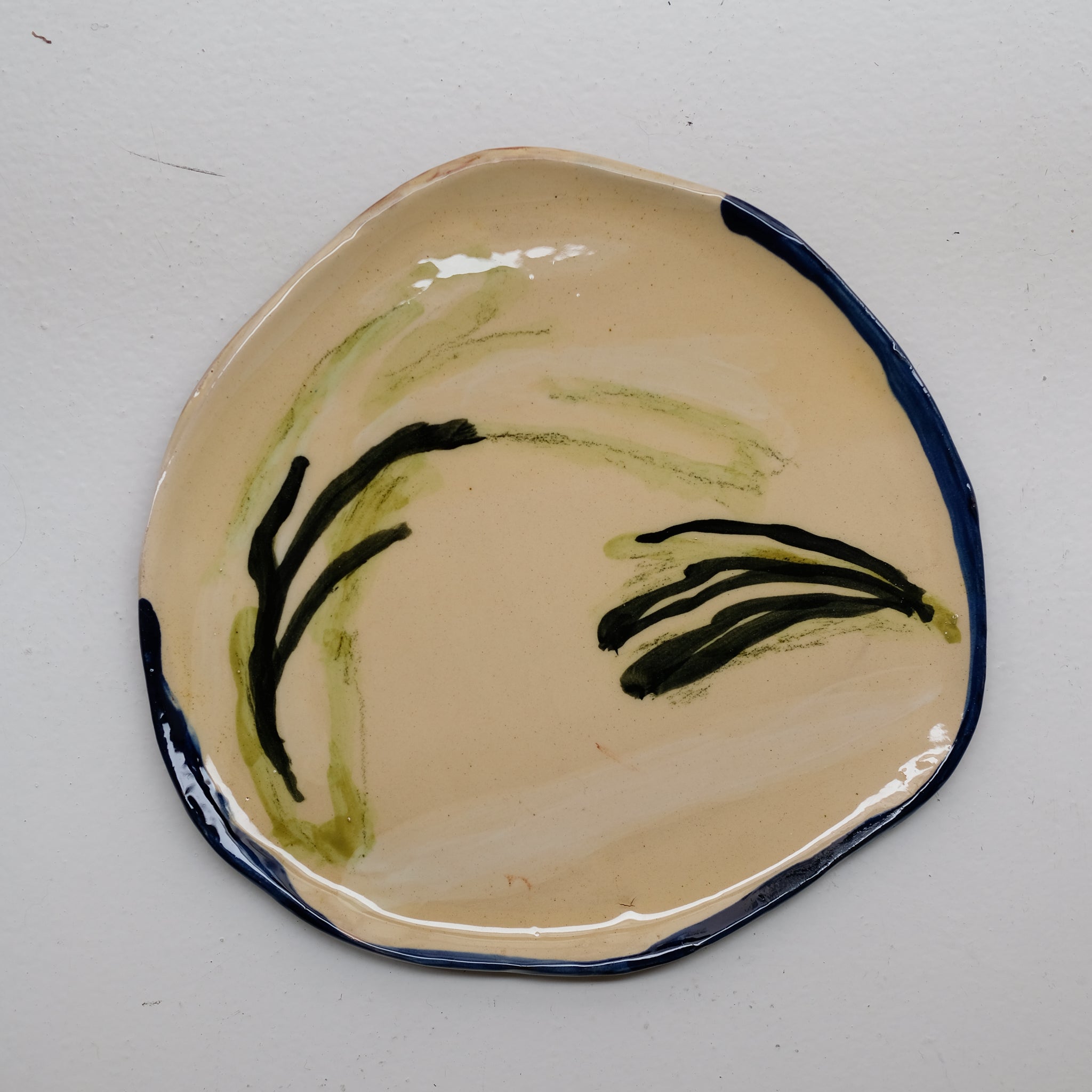 Plate 38HB47 in red earthenware D 25cm - Multicolored by Héloise Bariol ...